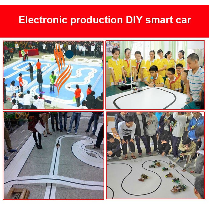 Intelligent Tracking Smart Car Robot DIY Kits with TT Motor Wheel ...