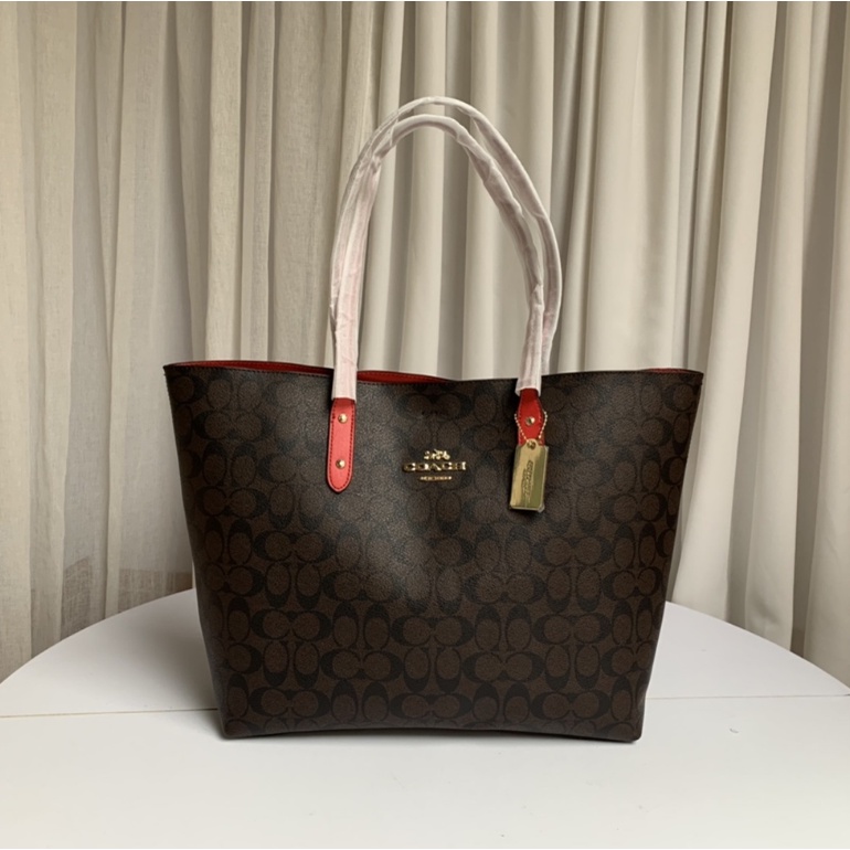 us นำเข้า️ coach 76636 fashion ผู้หญิง tote bag shopping bag กระเป๋าหู ...