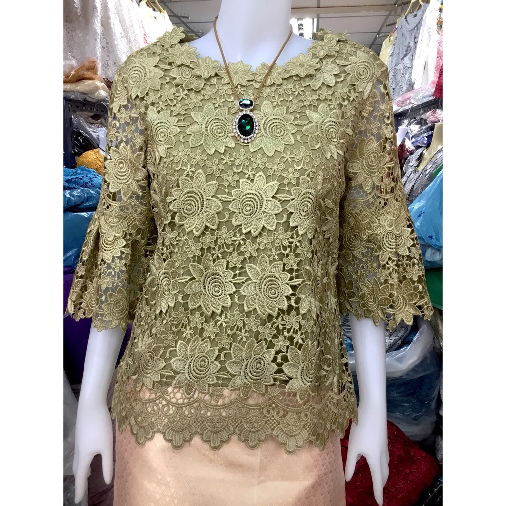 เสื้อลุกไม้ออกงานผ้าเงาแขน 34ส่วน รุ่น JK 26-1 - jumiya25 - ThaiPick