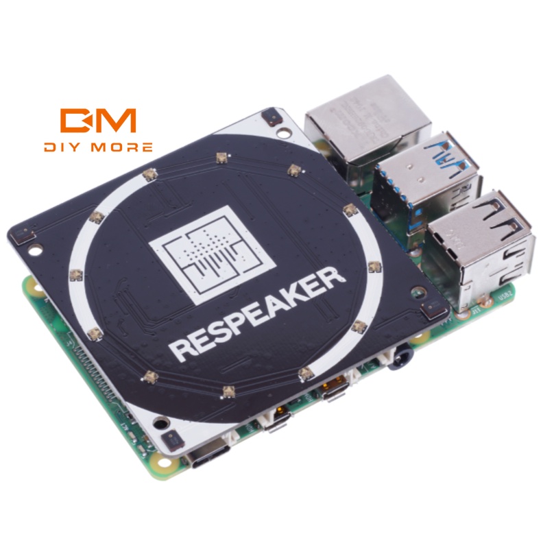 DIYMORE Respeaker 4-Mic Array สําหรับ Raspberry Pi Ai แผ่นบอร์ดโมดูล ...