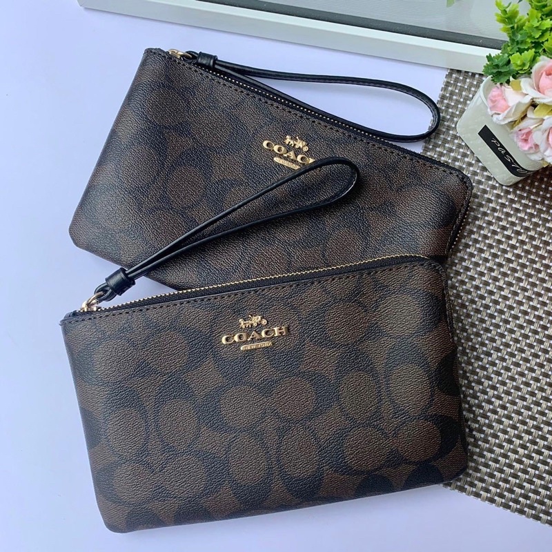 พร้อมส่ง แท้ ????????????% New Coach 1 ซิป L LARGE WRISTLET IN ...