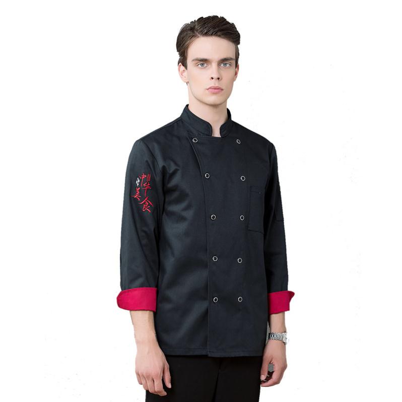 Restaurant Kitchen Chef Workwear Long-Sleeved Autumn Winter Clothes ...
