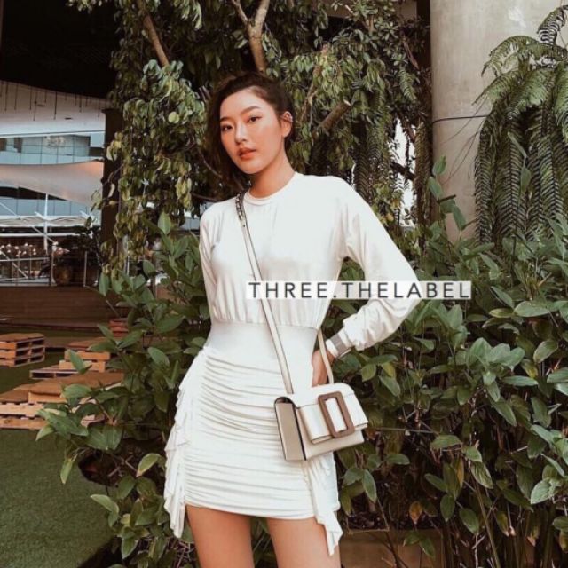 ส่งต่อเดรสสั้นสีขาวจากร้าน Three.thabel แท้ ค่ะ - cherriicalabritto - ThaiPick