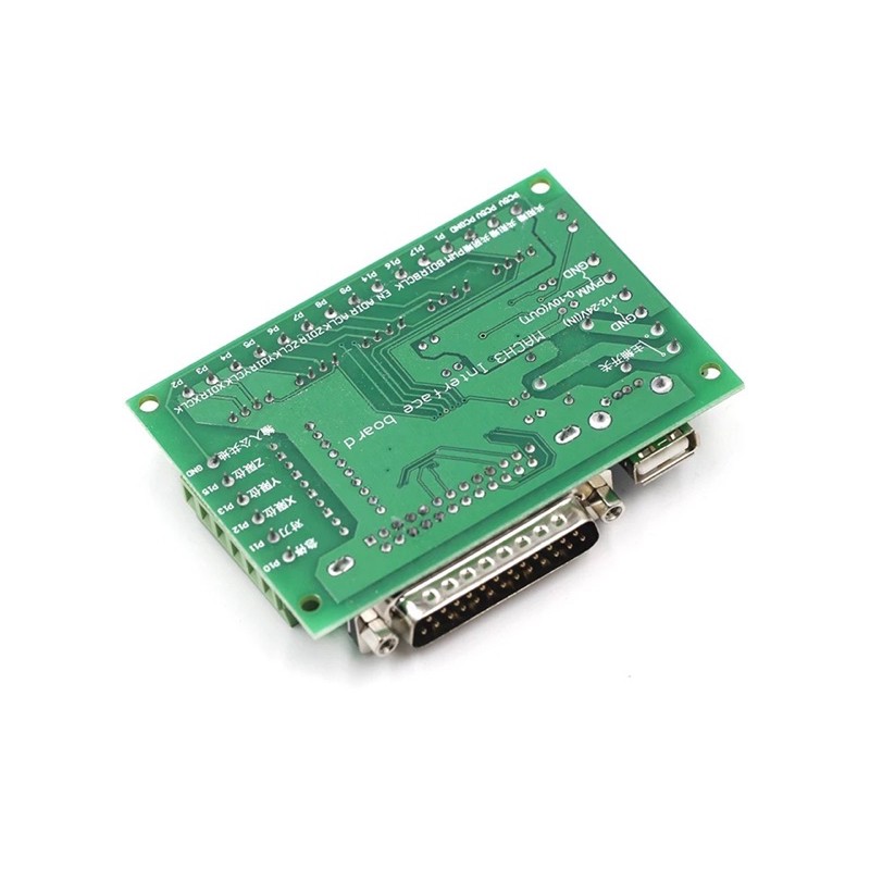 5 Axis CNC Breakout Board for Mach3USB Cable DB 25 Pin Parallel Cable ...