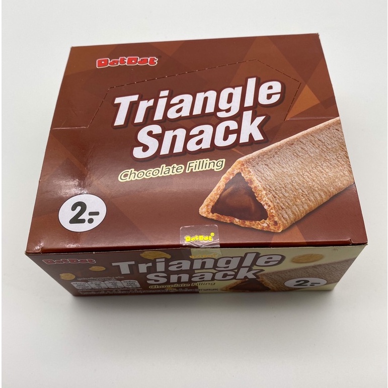 เวเฟอร์อบกรอบ รสช็อคโกแลตและรสนม แบรนด์ดัง Triangle snack - happynickyy ...