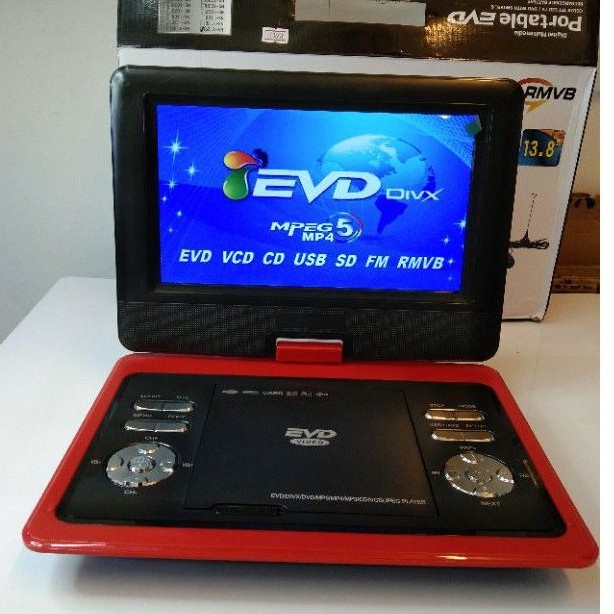 เครื่องเล่น DVD พกพา Portable LED 13.8"นิ้ว จอ LED ภาพสวยคมชัด ( พร้อม ...