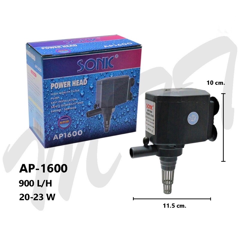 ปั๊มน้ำตู้ปลา Aquarium pond water pump SONIC AP-600 AP-1000 AP-1200 AP-1600 AP-2500 AP-3000 AP ...