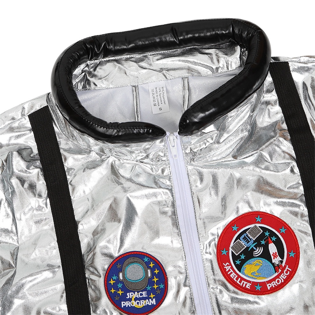 In Stockastronaut Costume Adult Silver Spaceman Costume Plus Size Women
