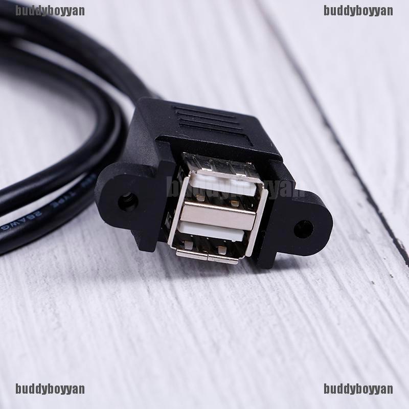 แผงคอแบบคู่ Usb 2 . 0 A Female Panel Mount To 2 Usb A Male 50ซม ...