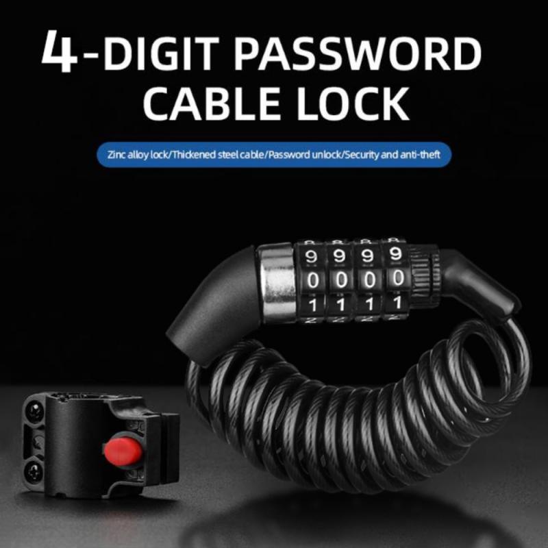 ล็อคป้องกันการโจรกรรมBike assword Lock AntiTheft MTB Combination Lock ...