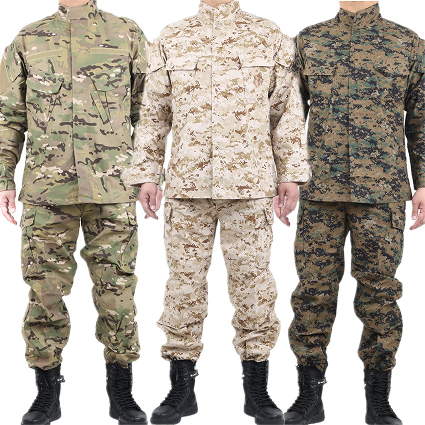 Military Uniform Airsoft Camouflage Tactical Suit Camping Men Army ...