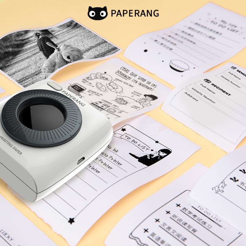 Paperang Peripage เครื่องปริ้นพกพา Paperang P2 เข้ม 300 DPI เครื่อง ...