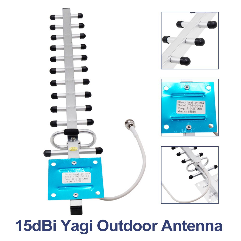 B1 3G 2100MHz UMTS Cell phone signal booster repeater yagi ceiling ...