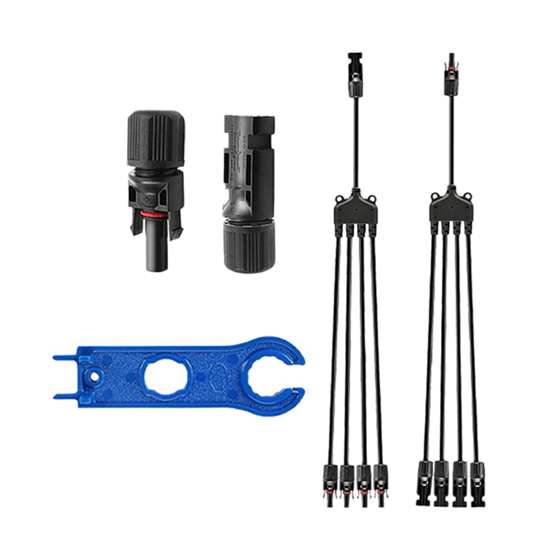 ประแจเชื่อมต่อแผงพลังงานแสงอาทิตย์ Y-Type 1-Way 4 Photovoltaic ...