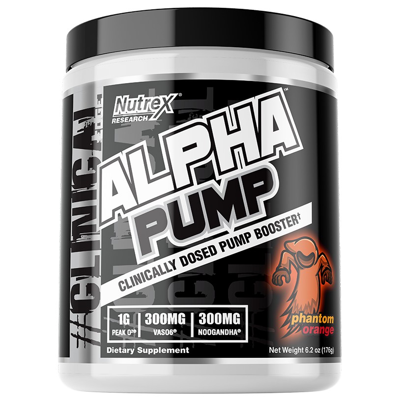 NUTREX APLHA PUMP PHANTOM ORANGE CLINICALLY DOSED PUMP BOOSTER 20 ...