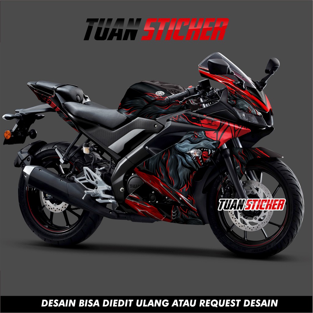 Striping Sticker Decal Yamaha R15 V3, R15 V3 V3 Decal Sticker R15 V3 ...