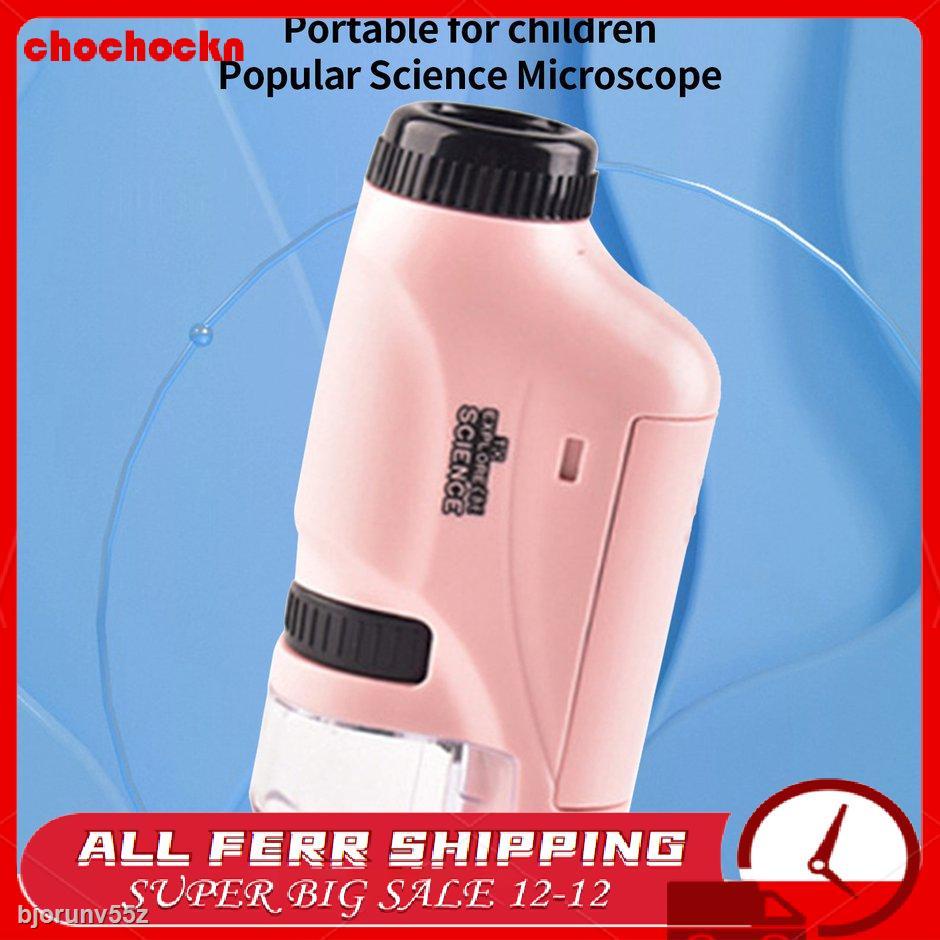 ๑NEW25Microscope Kit Lab LED Light 60X-120X Biological Science ...