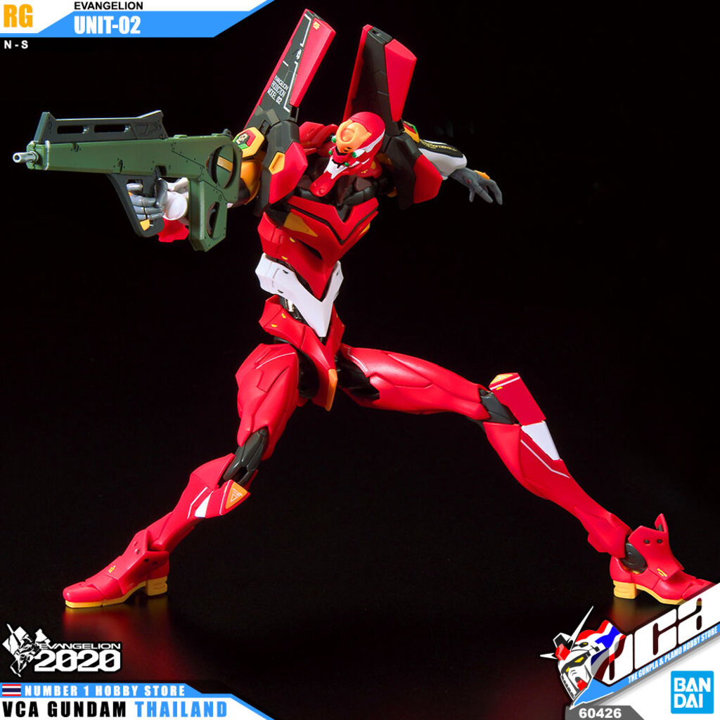 BANDAI REAL GRADE RG EVANGELION UNIT 02 โมเดล อีวานเกเลียน VCA GUNDAM ...