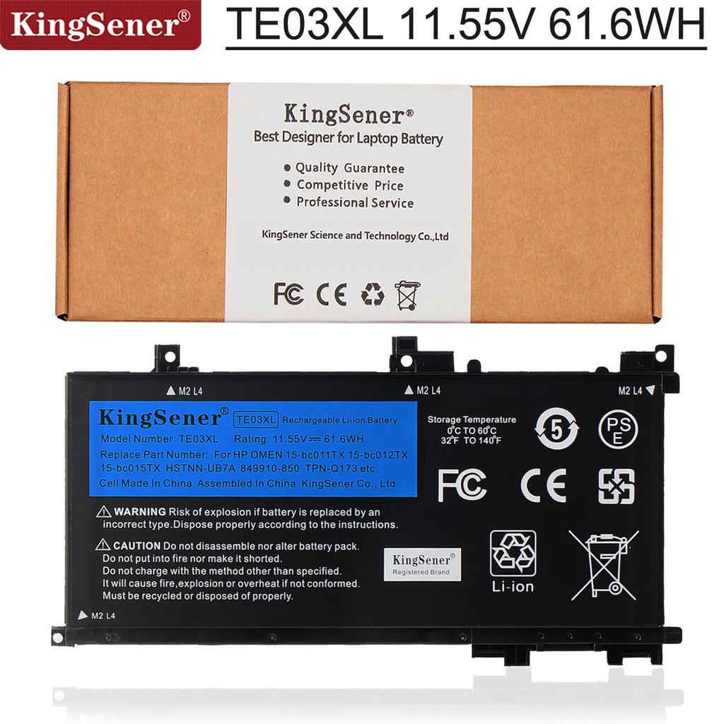 KingSener TE03XL Laptop Battery For HP OMEN 15-bc011TX 15-bc012TX 15 ...