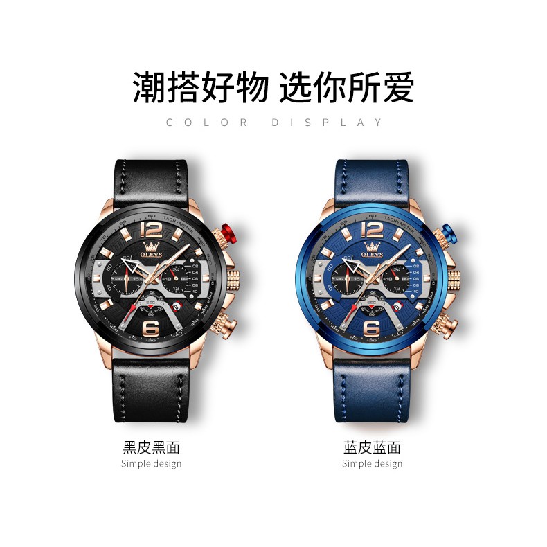 2021ใหม่สวิสนาฬิกาแบรนด์เนมผู้ชายนาฬิกาควอทซ์ชายหน้าปัดใหญ่กันน้ำ ...