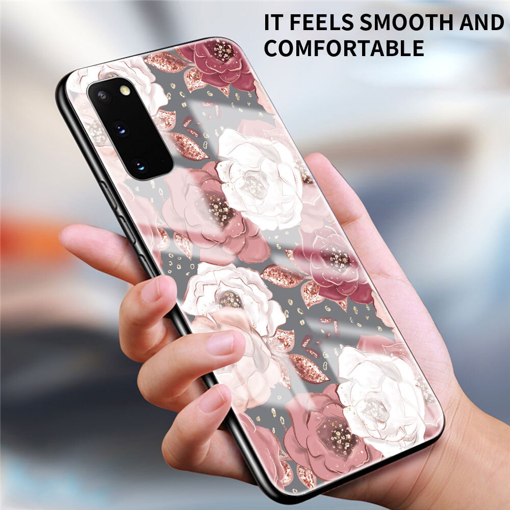 ซัมซุง galaxy S20 Fe S21 S10 S9 S8 โน๊ตยี่สิบอัลตร้า 10-plus 9 โทรศัพท์มือถือกรณี toughened แก้ว ...