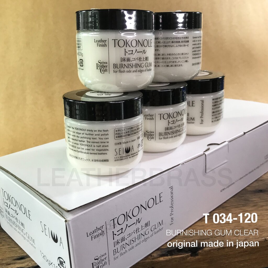 T034-120 Gum กระปุก ขนาด 120 กรัม น้ำยาขัดขอบ สีใส ยี่ห้อ Seiwa Tokonole อุปกรณ์งานหนังราคาต่อ ...