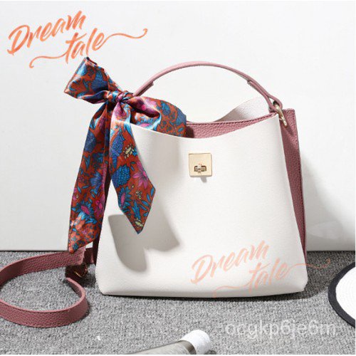 Dreamtale Women Handbag Classy Bucket Bag with Scarf WFS099 DyDr ...