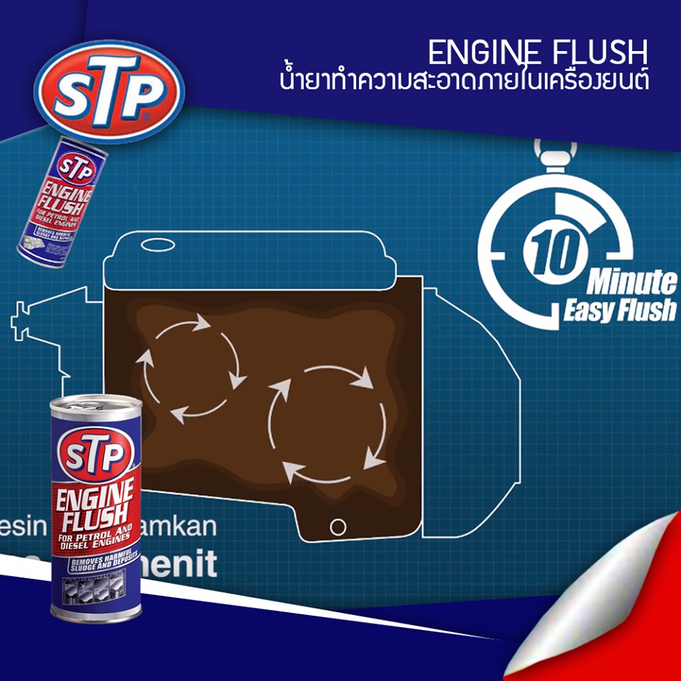 STP Engine Flush น้ำยาล้างเครื่องยนต์ (สำหรับเครื่องยนต์เบนซิน และ ...