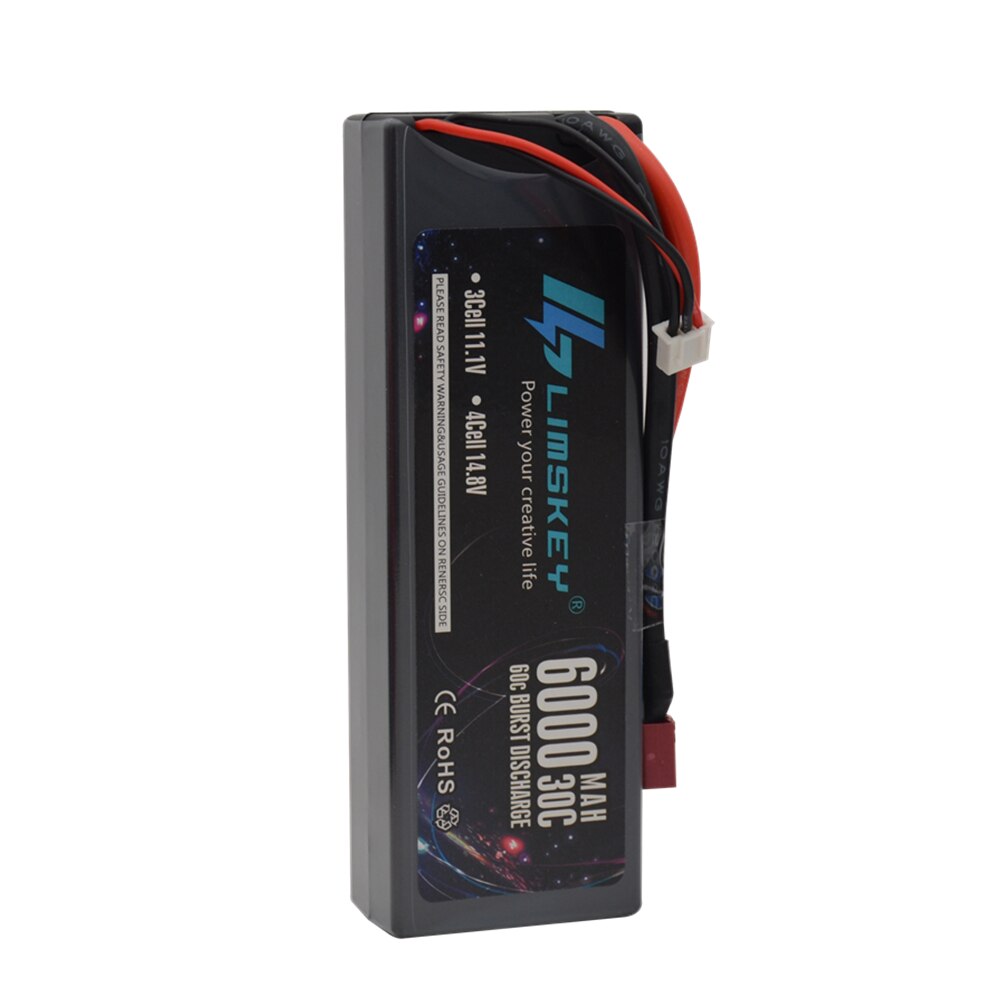 Limskey 6000mAh RC LiPo Battery for RC 2S 30C LiPo 7.4V for RC Car ...
