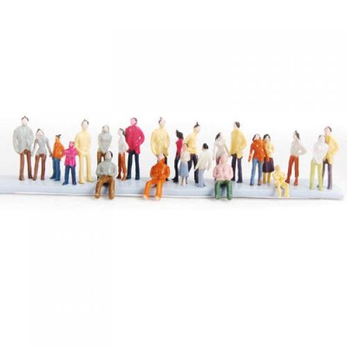 New 100pcs Painted Model Train People Figures Scale N (1 to 150 ...