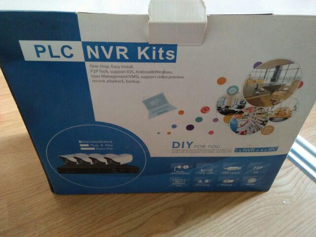 Longse กล้องวงจรปิด PLC NVR Kits 4 CH 1.0 MP เสียบปลั๊กไฟใช้งานได้ทันที ...