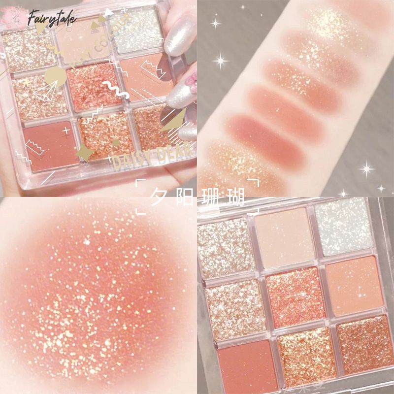 Daisy Dear พาเลตอายแชโดว์เก้าสีเนื้อกลิตเตอร์กันน้ํา - fairytale.th ...
