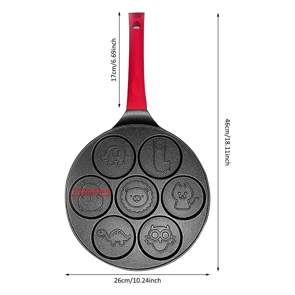7 Kinds Animal Modeling Pancake Pan Aluminum Alloy Durable ...