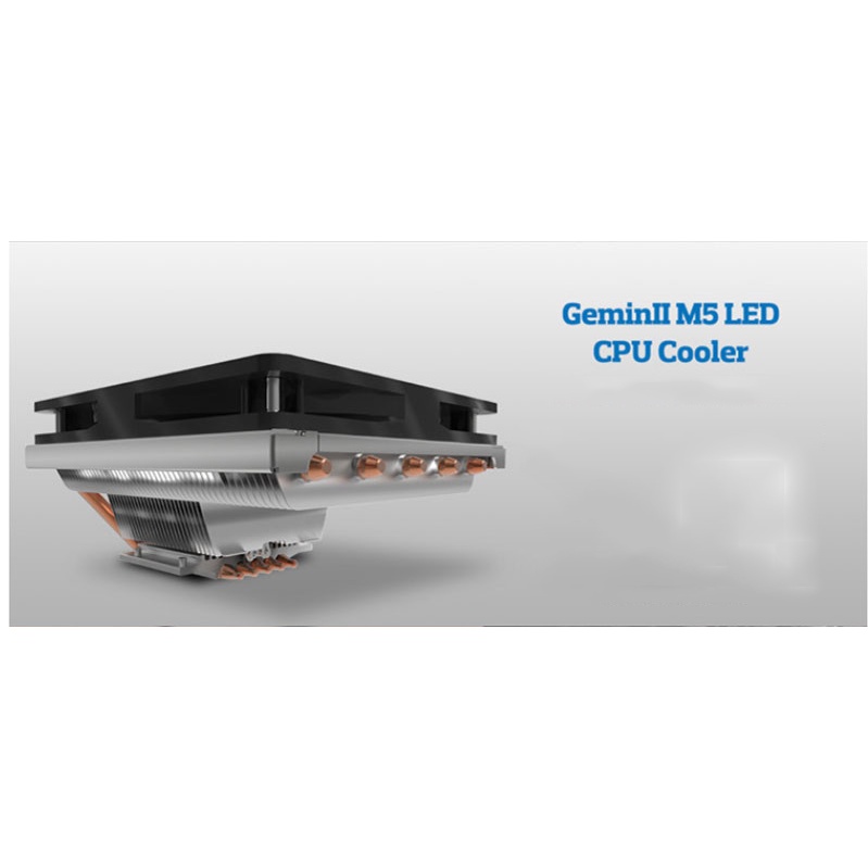 Cooler Master T520 CPU Radiator 5 Heat Pipe 12 CM LED Silent Fan For ...