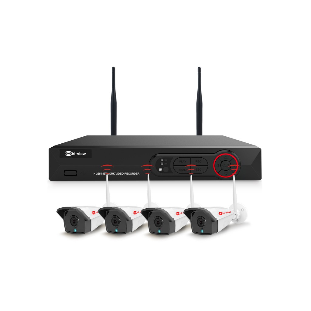 HW-3304KIT20-H3 Set 4 WIFI IP Kit SET With Repeater (300M) - be.more ...