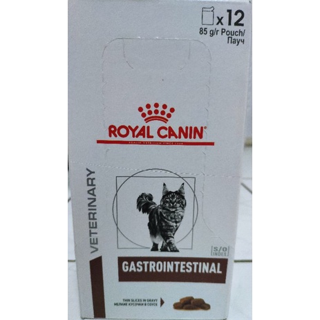 royal canin gastrointestinal cat pouch 1 กล่อง(12ซอง) สำหรับแมวท้องเสีย ...