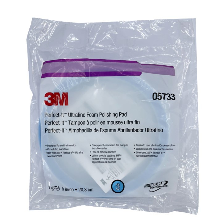 3M 05733 ฟองน้ำขัดเงาละเอียด Perfect-it Ultrafine Foam Polishing Pad 8 ...