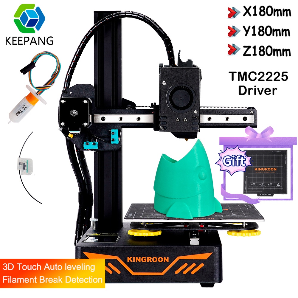 New Upgraded KP3S 3.0 Titan Extruder 3D Printer DIY Kit KINGROON PEI 3D Printer With TMC2225 ...