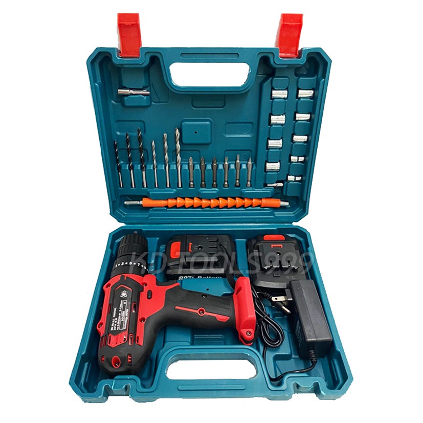 พร้อมส่ง ♧สว่านแบตสว่านไร้สายสว่าน3ระบบCALSO 88Vแบต2ก้อนพร้อมสายชาร์จ เจาะเหล็ก, เจาะไม้, เจาะ ...