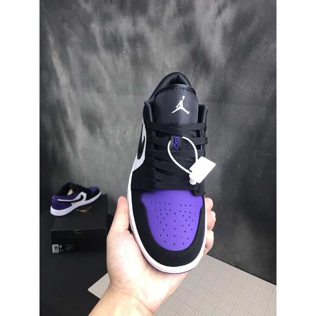 Nike Air Jordan 1 Low "Shashed Backboard" รองเท้าวิ่งออกกำลังกายที่หุ้ม ...