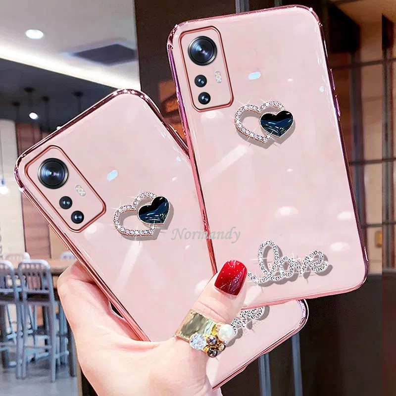 ใหม่ เคสโทรศัพท์มือถือแฟชั่น แบบนิ่ม ลายหัวใจ สําหรับ Xiaomi Mi 12 Lite 11T Pro 11 Lite 5G NE ...