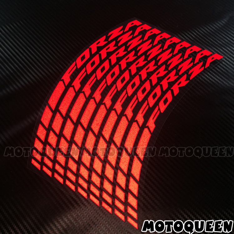 16X Motorcycle Front Rear Wheel Rims Tire Decals Reflective Stripe ...