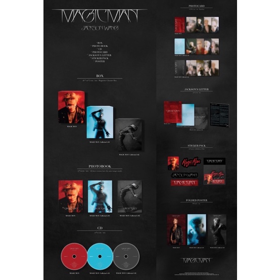 Jackson Wang MAGIC MAN album อัลบั้ม Ktown4uSynnaraEverline exclusive ...