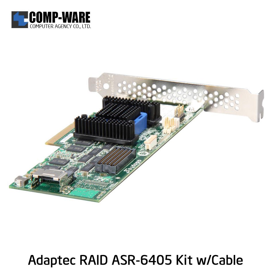 Microsemi Adaptec Raid Controller 2271100-R รุ่น ASR-6405 4-Port Internal PCIe Kit พร้อมสาย ไม่ ...