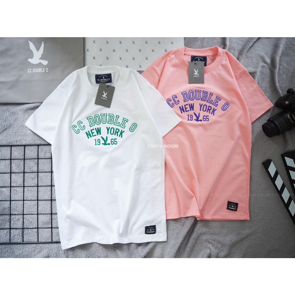 ลายใหม่ เสื้อยืดงานปัก-งานป้าย CC-OO Cotton 100% ( SMLXL) No.48 - zig_zagroom - ThaiPick