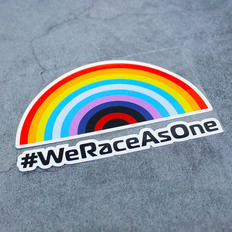 มอเตอร์สปอร์ต รุ้ง WeRaceAsOne สติ๊กเกอร์ F1 รถจักรยานยนต์ ทีม รถ รูป ...