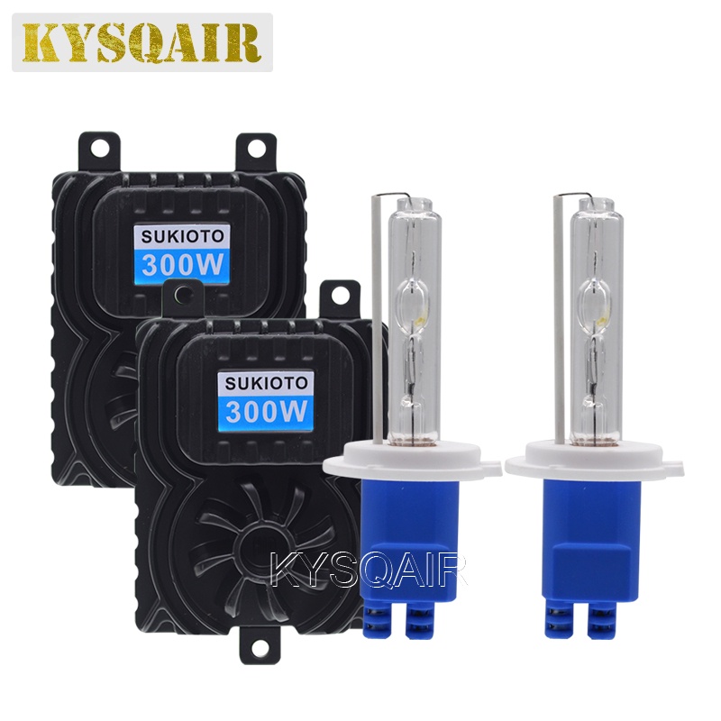 KYSQAIR H1 H7 H11 H3 HID Xenon Headlight Kit 12V 300W HID Ballast Reactor High Power 300W Xenon ...