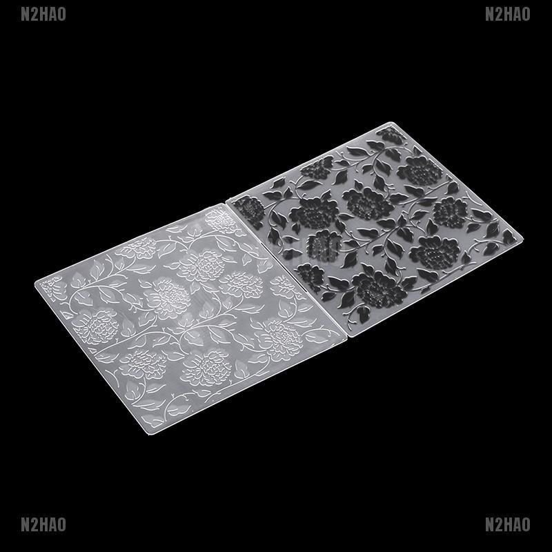 CP peony flower Embossing folders Plastic Embossing Folder For ...