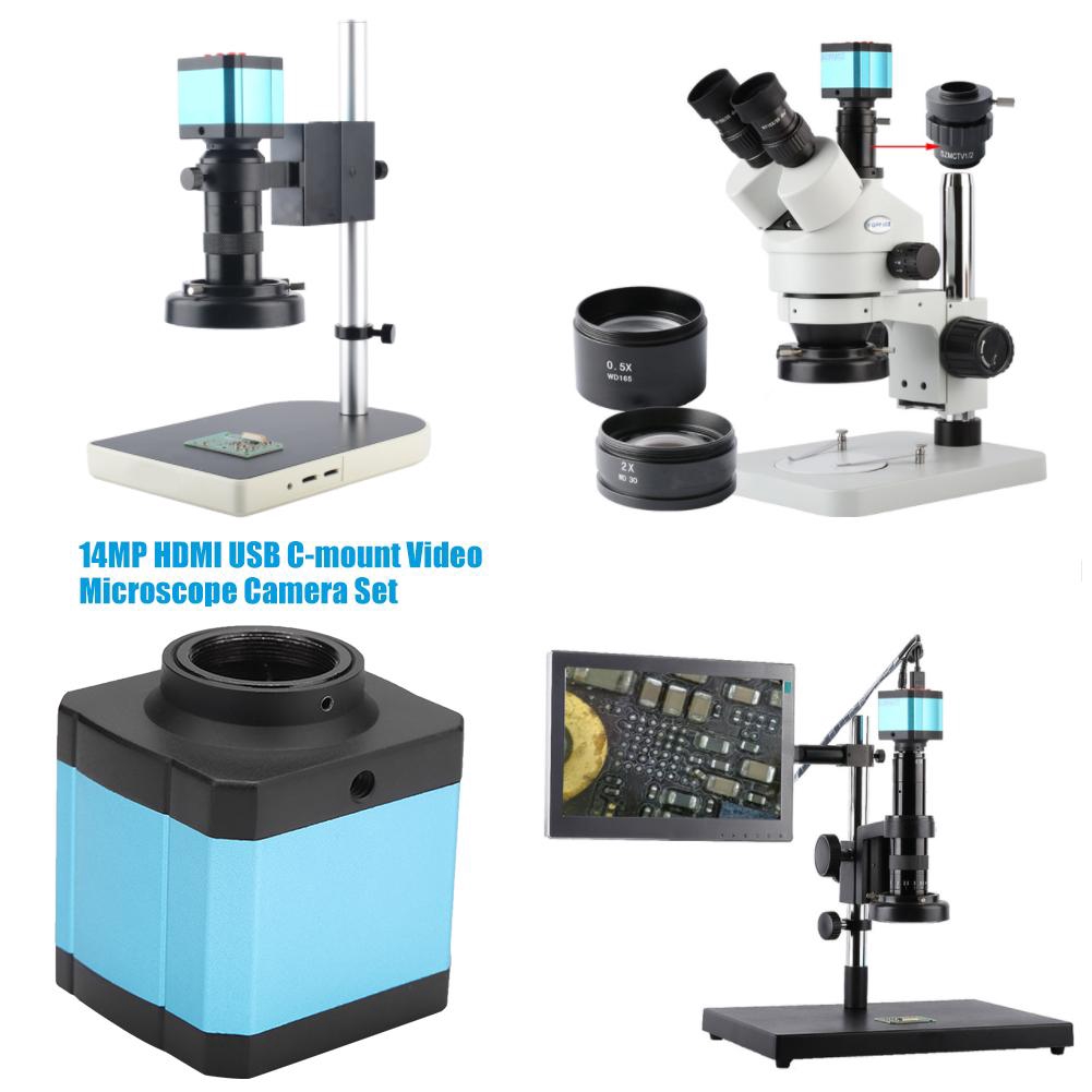 14MP HDMI USB High Definition Industry Video Microscope Camera C-mount US/EU Plu - xguli.th ...
