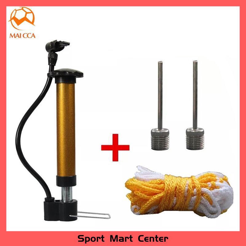 Football Air Inflator Soccer Ball Pump with Carry Bag for Gas Steel ...